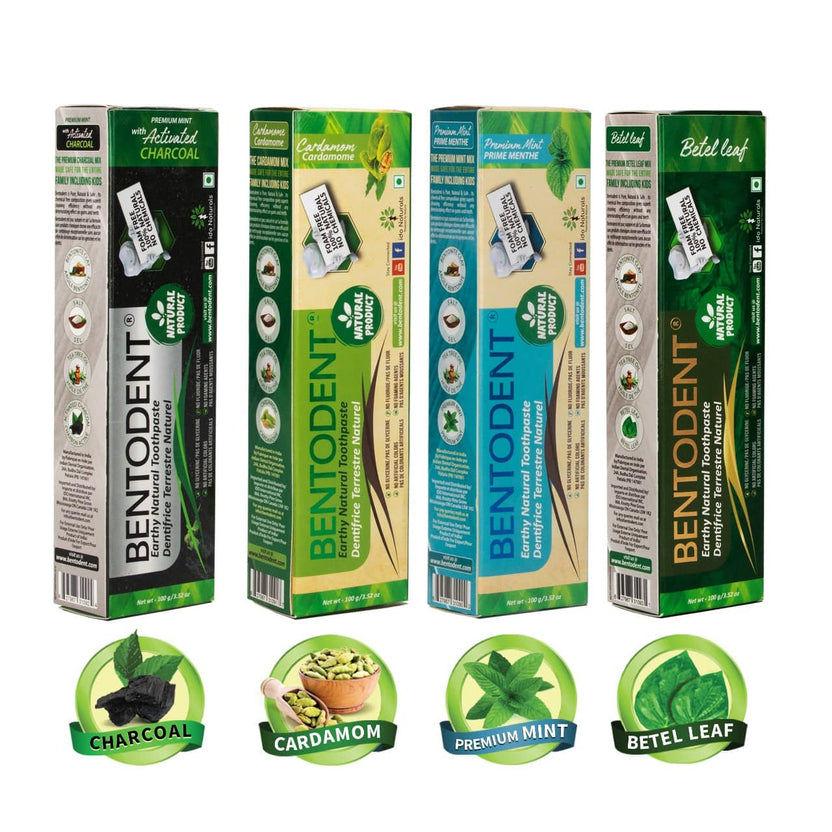 Calcium Bentonite Clay Toothpaste - 100% Natural, SLS & Fluoride Free ...