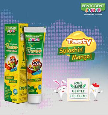 Bentodent Calcium Bentonite Clay Kids Mango Toothpaste - Natural, Fluo ...
